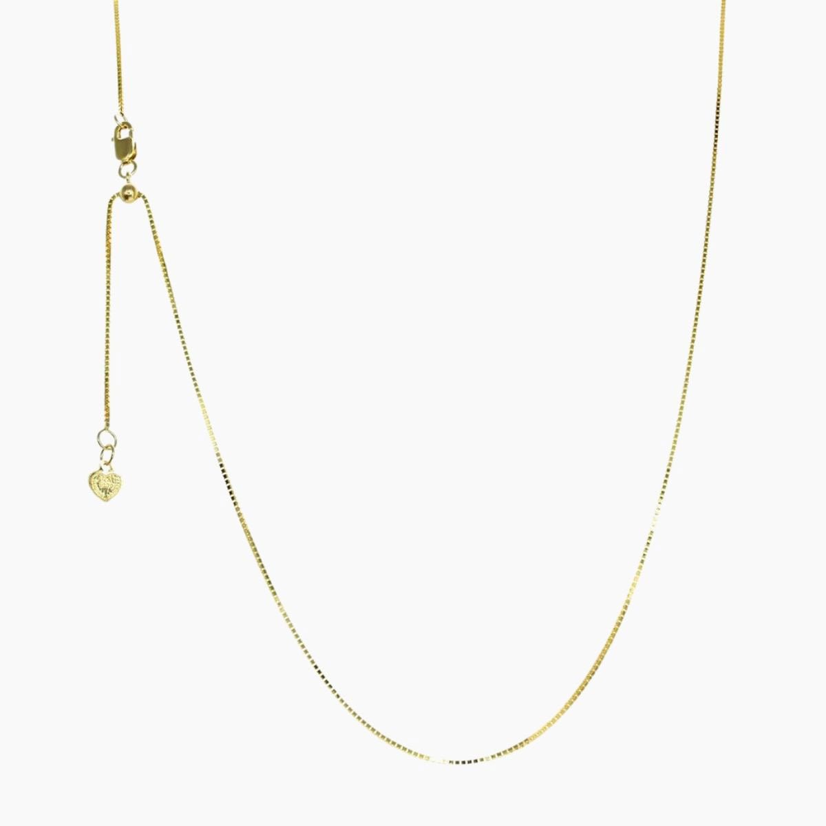 20" Italian Light Venezia Box Adjustable Chain (Gold) – grace blooms